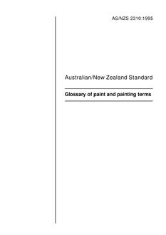 Download AS/NZS 2310:1995 In PDF - Australian Standards Store