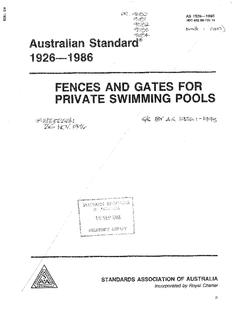 Download AS 1926-1986 In PDF - Australian Standards Store