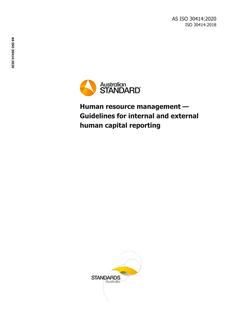 Download AS ISO 30414:2020 In PDF - Australian Standards Store